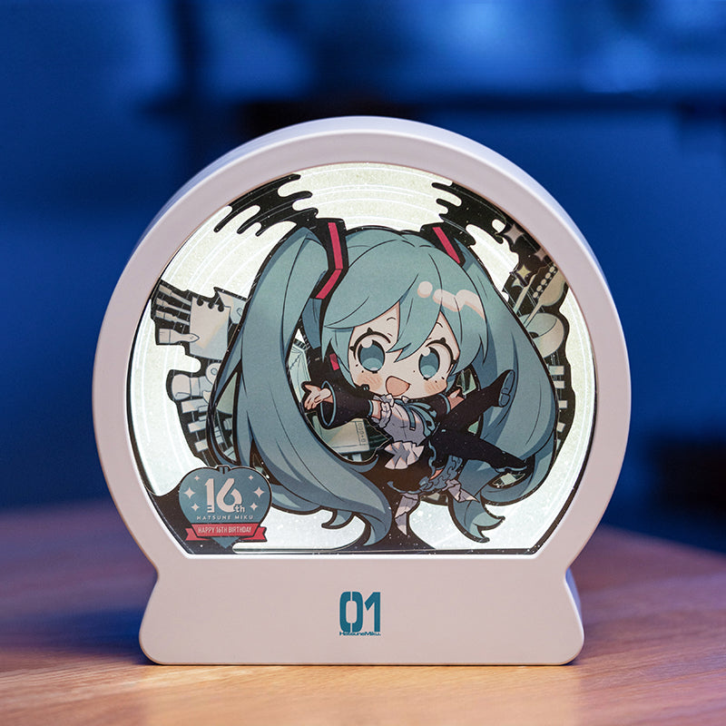 Officially Licensed Hatsune Miku 16th Anniversary Paper Cut Lamp – Miku ...