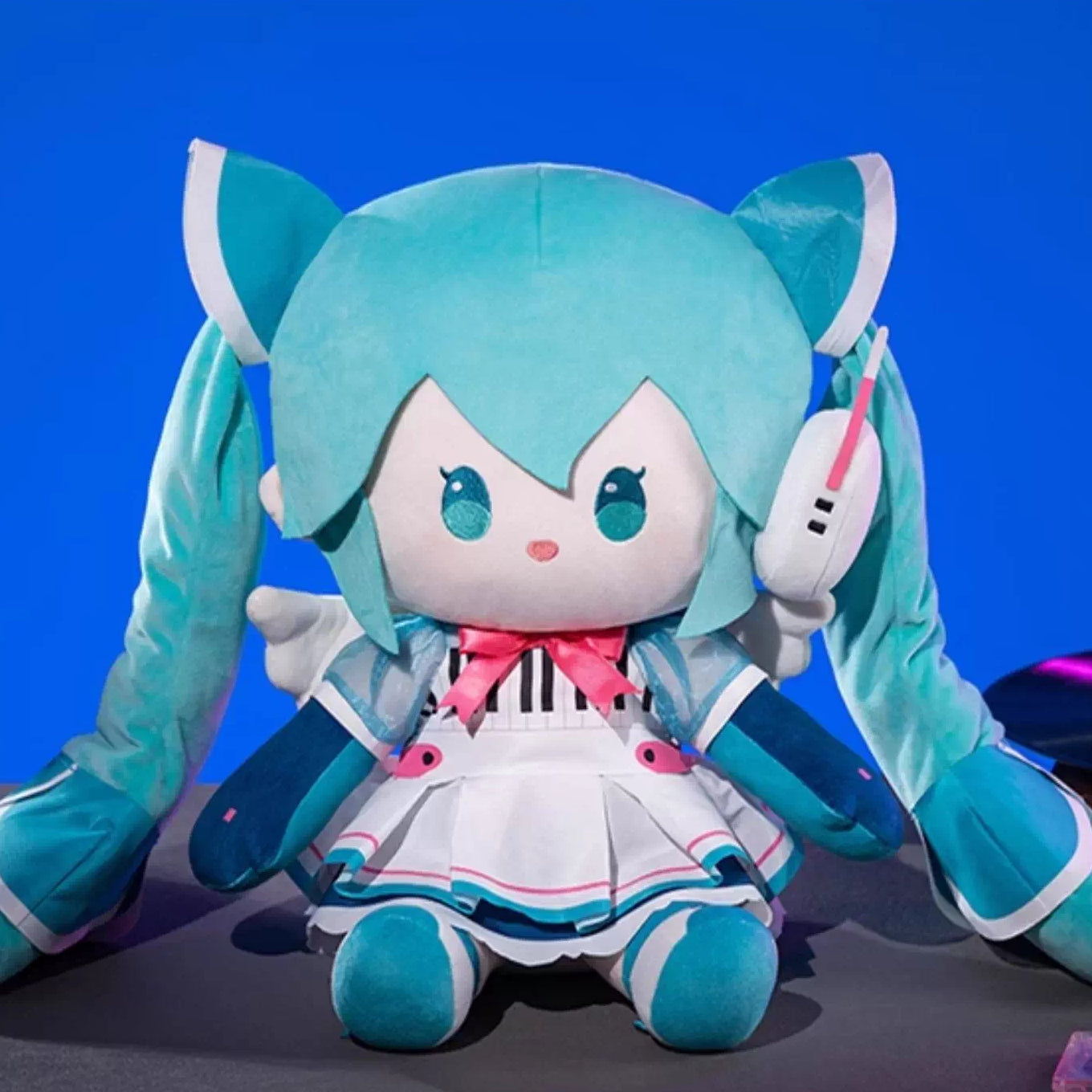 Official Hatsune Miku Synthesizer Wave Wings 16-Inch Sitting Plush Toy ...
