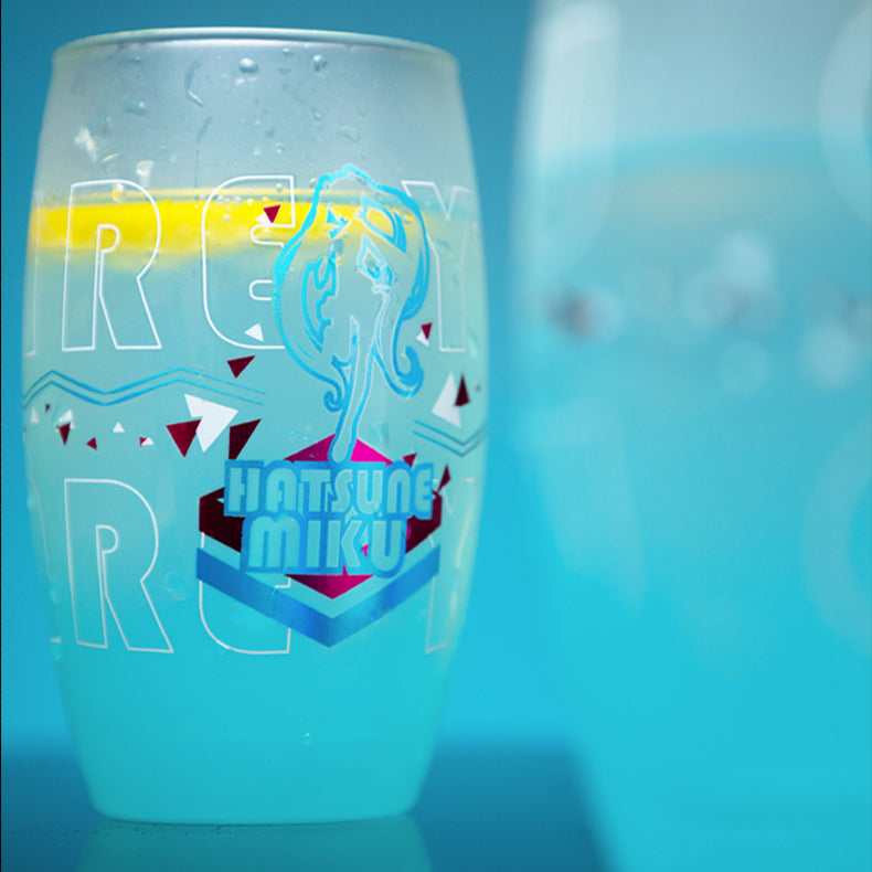 Official Licensed Hatsune Miku Frosted Gradient Glass Cup – Miku Loft